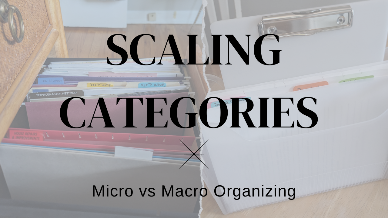 Scaling Categories when Organizing: Micro to Macro - Lighter ⌂ Happier ...